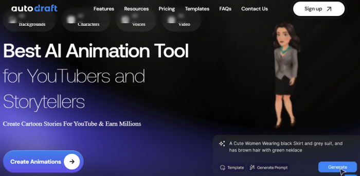 Autodraft: AI Animation Tools for Artists, Designers & Creators